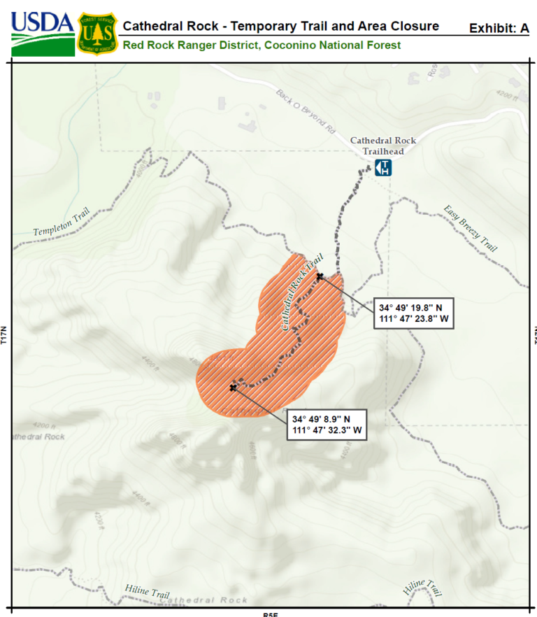 Cathedral Rock Upper Trail Closed for Repairs - Sedona Shuttle